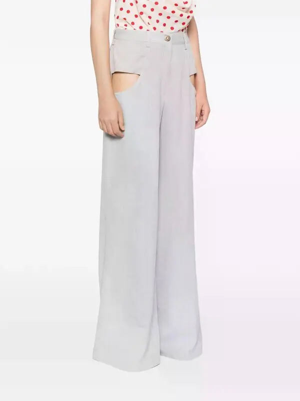 BLAKLACE Cutout Trousers - Grey