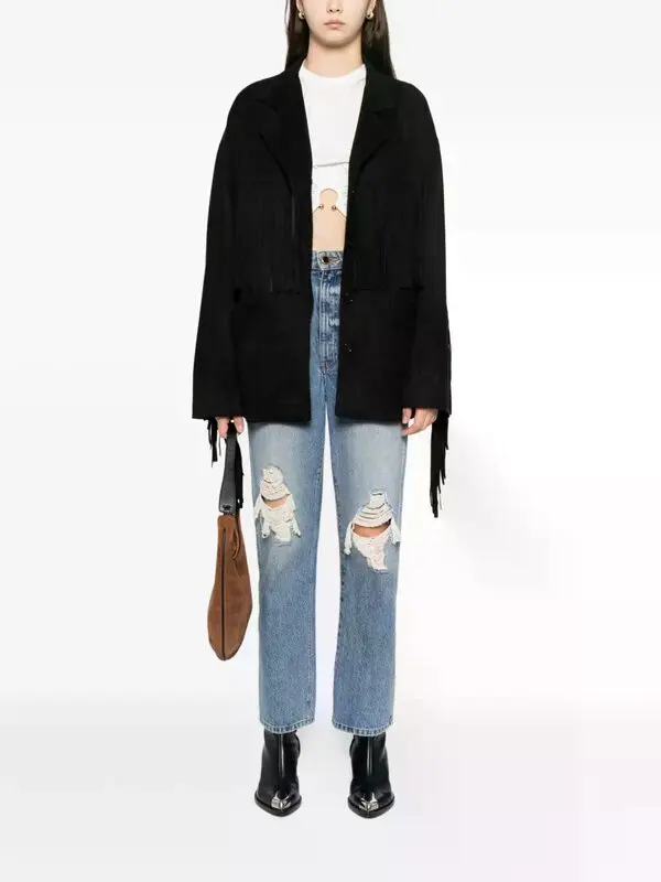 BLAKLACE Fringed Suede Jacket