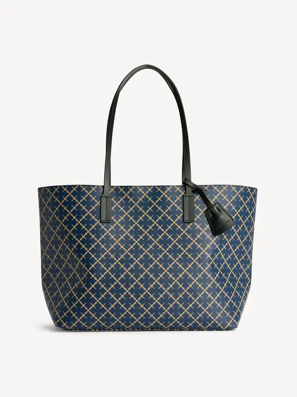BY MALENE BIRGER Abigail Signature Flower Printed Tote Bag - Navy Blazer