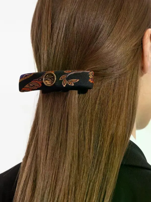 Etro Paisley Logo Hair Clip