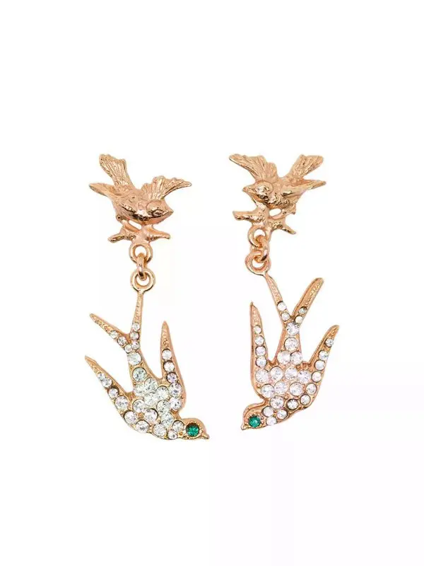 BLAKLACE Swallow Earrings - Gold