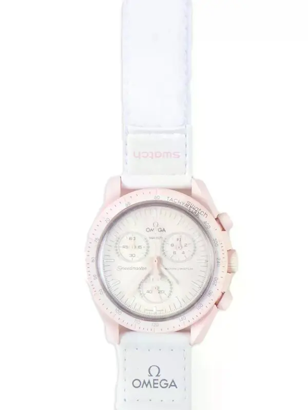 SWATCH Omega X Mission To Venus Chronograph Watch - Pink