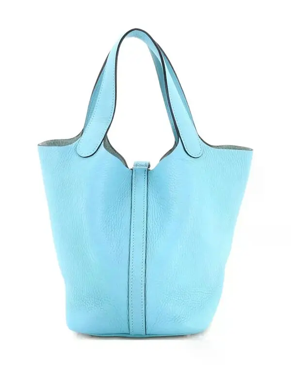 Hermès Picotin Lock Bag Clemence Pm - Blue