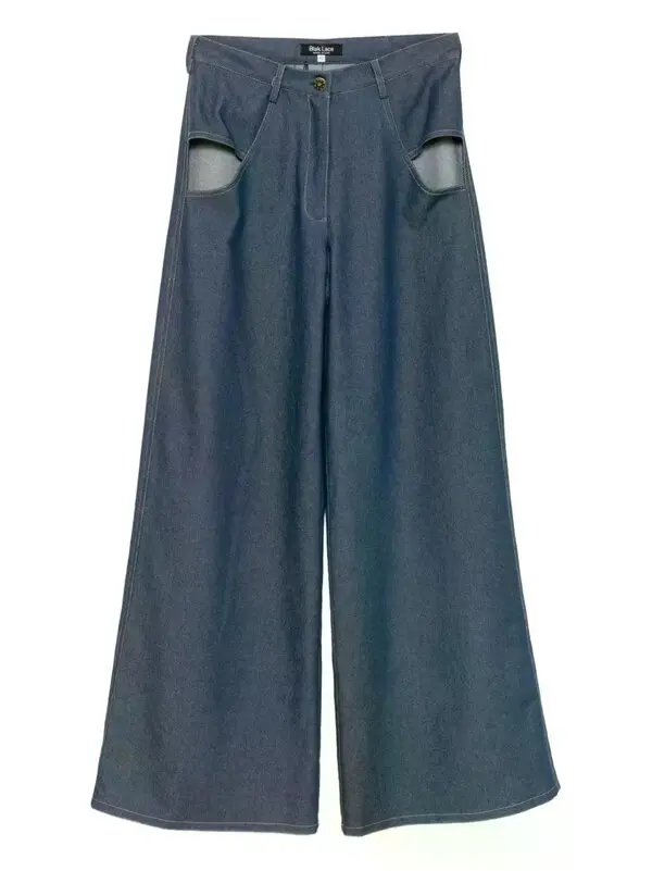 BLAKLACE Cutout Trousers - Blue