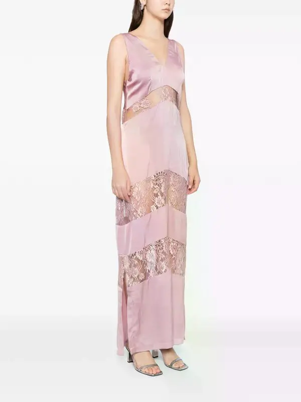 BLAKLACE Lace Panel Dress - Pink
