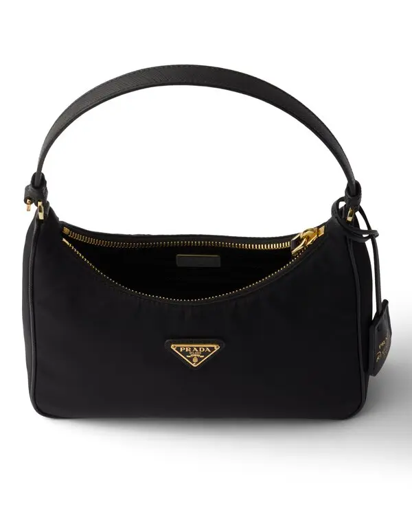 Prada Re-edition 2005 Re-nylon And Saffiano Mini Bag - Black