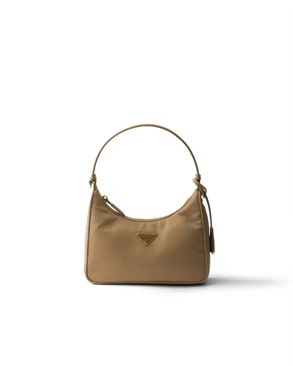 Prada Re-edition 2005 Re-nylon And Saffiano Mini Bag - Camel