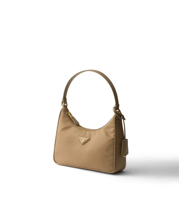 Prada Re-edition 2005 Re-nylon And Saffiano Mini Bag - Camel