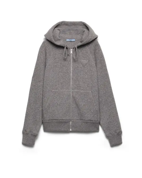 Prada Cashmere Hooded Cardigan