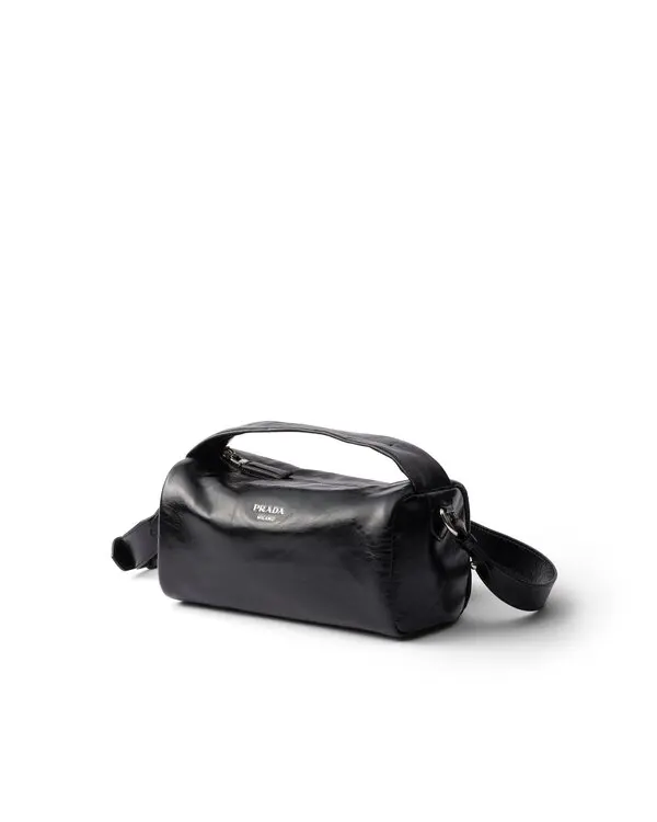 Prada Leather Shoulder Bag - Black