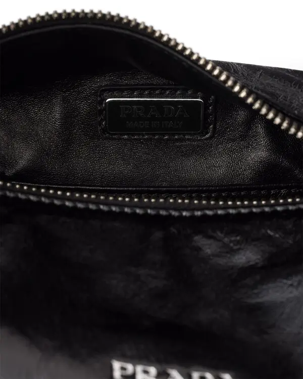 Prada Leather Shoulder Bag - Black