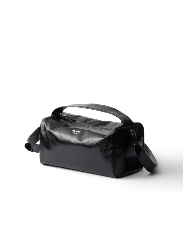 Prada Leather Shoulder Bag - Black