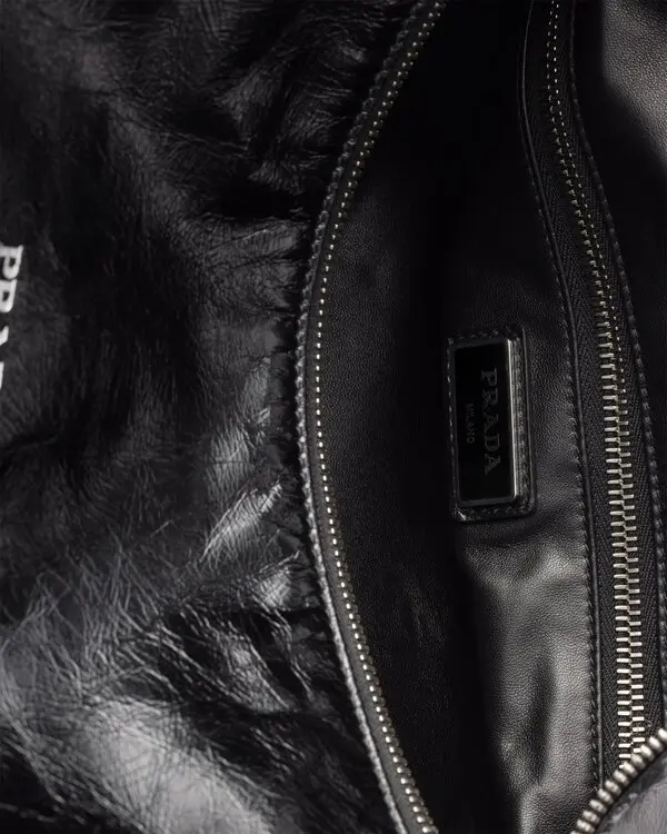 Prada Leather Shoulder Bag - Black