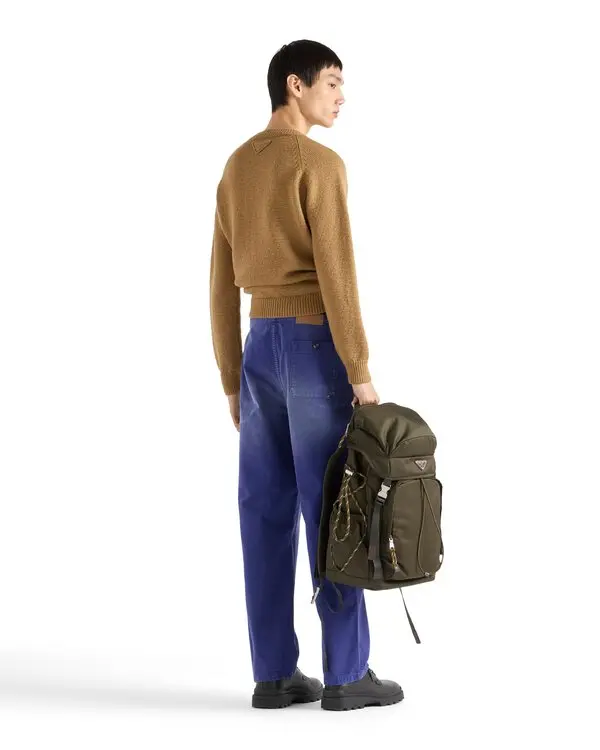 Prada Wool Crew-neck Sweater - Camel Brown