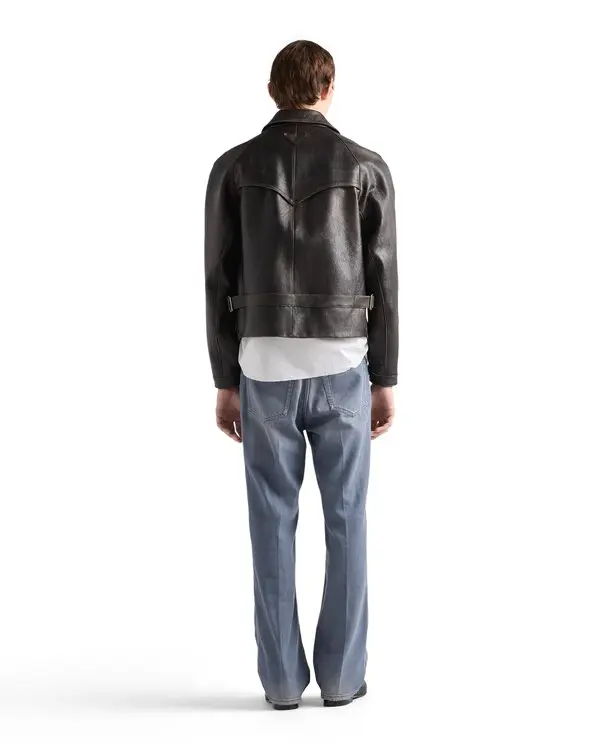 Prada Nappa Leather Jacket - Black