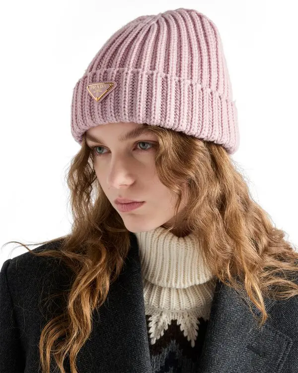 Prada Wool Beanie - Opal