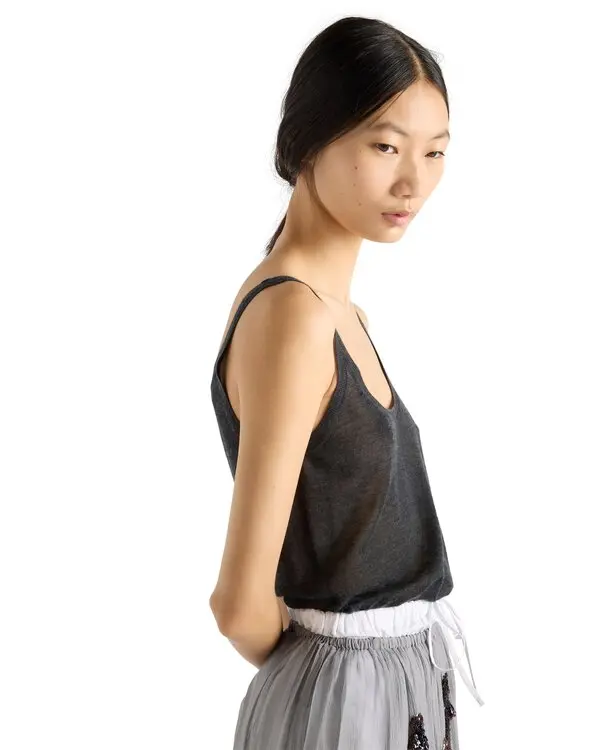 Prada Cashmere And Silk Tank Top