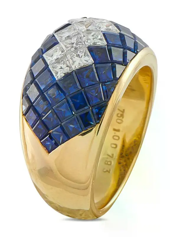 LB EXCLUSIVE Diamond And Sapphire Ring - Gold