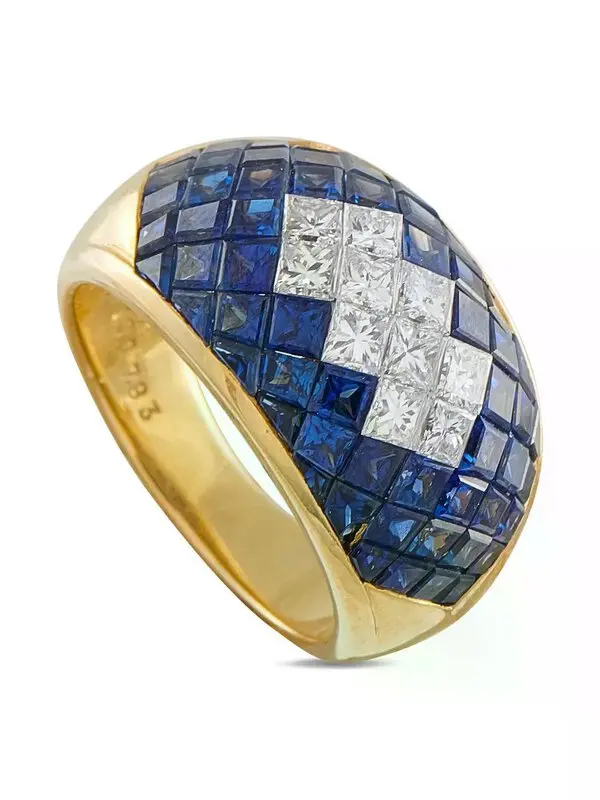 LB EXCLUSIVE Diamond And Sapphire Ring