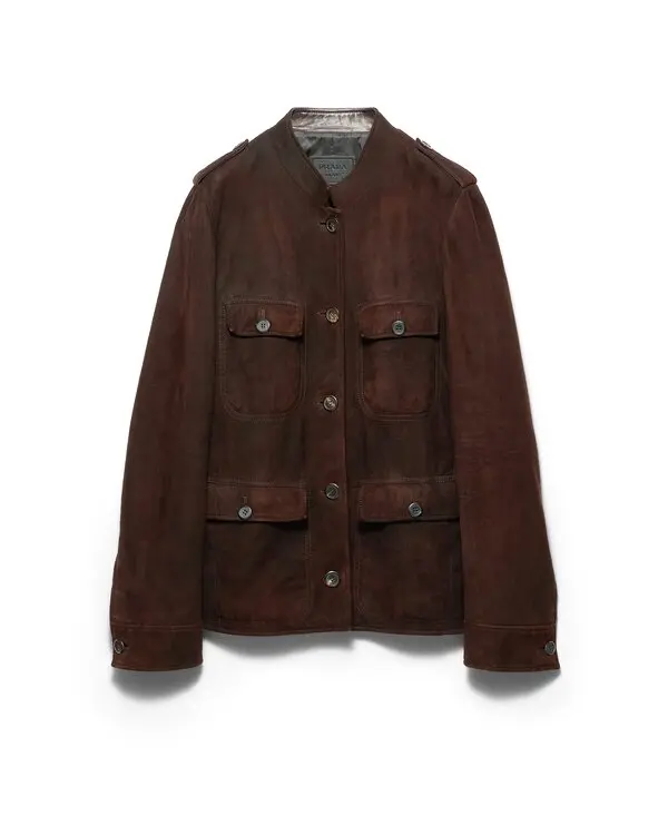 Prada Suede Jacket - Coffee