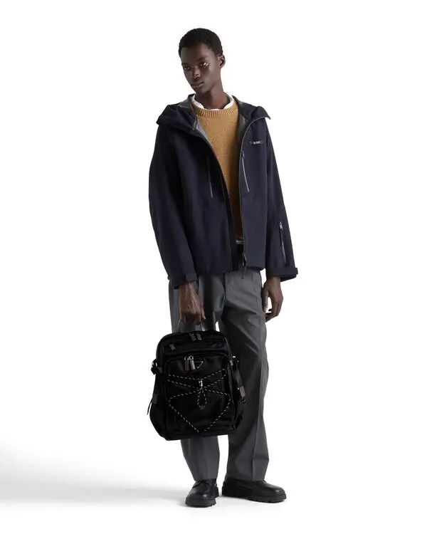 Prada Speedrock Re-nylon And Leather Backpack