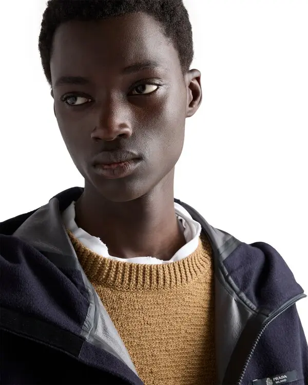 Prada Hooded Oversized Cashmere Jacket