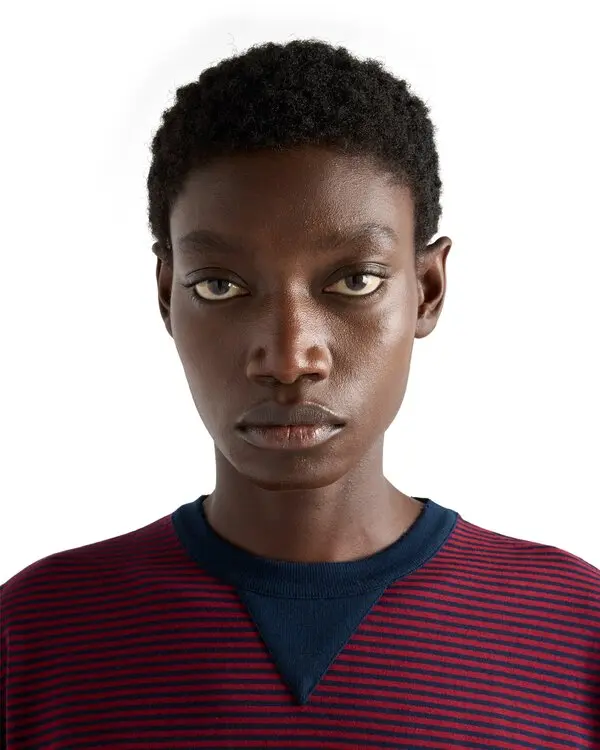 Prada Oversized Striped Jersey T-shirt