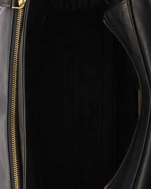 Prada Nappa Leather Shoulder Bag With Flap