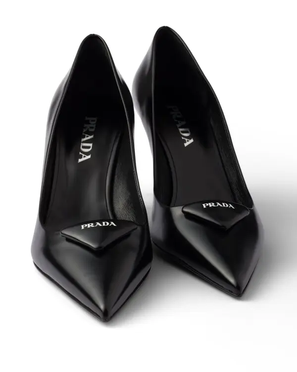 Prada Brushed Leather Pumps