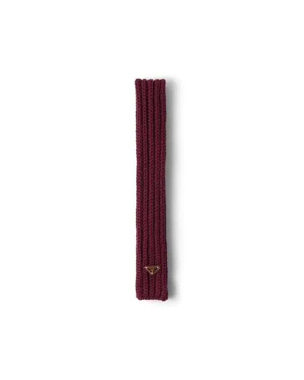 Prada Wool Scarf - Amaranth Red