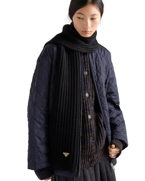 Prada Wool Scarf - Black