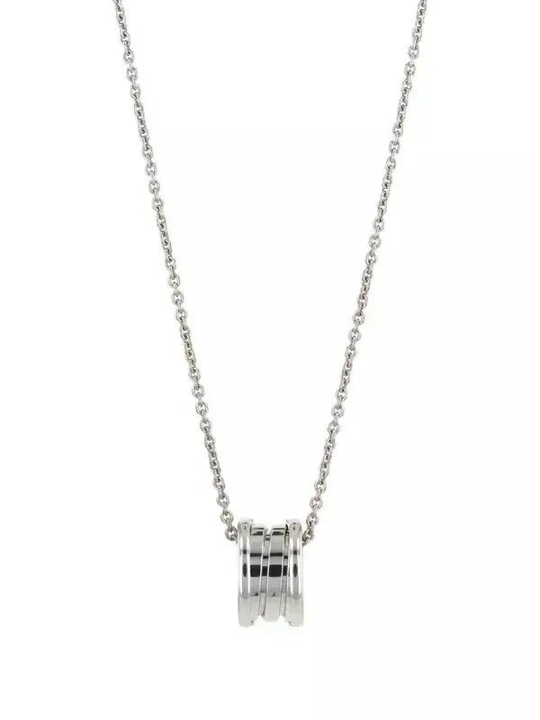 BVLGARI 2010's B.zero1 Spiral White Gold Necklace - Silver