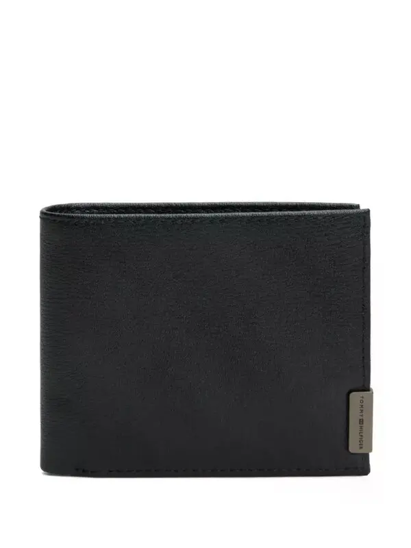 Tommy Hilfiger Textured Leather Wallet - Black