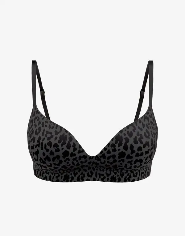 THIRDLOVE Zero Edge™ Wireless Push-up Bra - Black Leopard