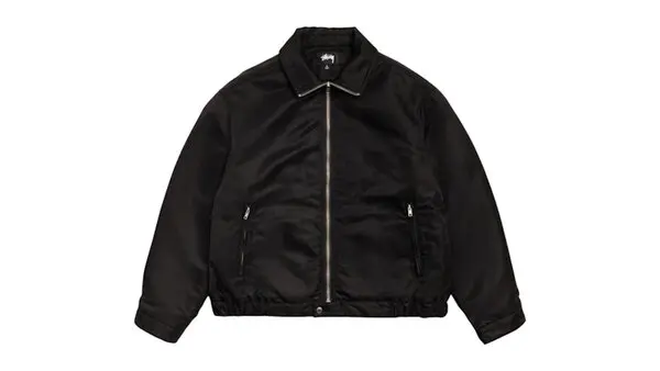 StÜssy Pile Lined Zip Jacket - Black