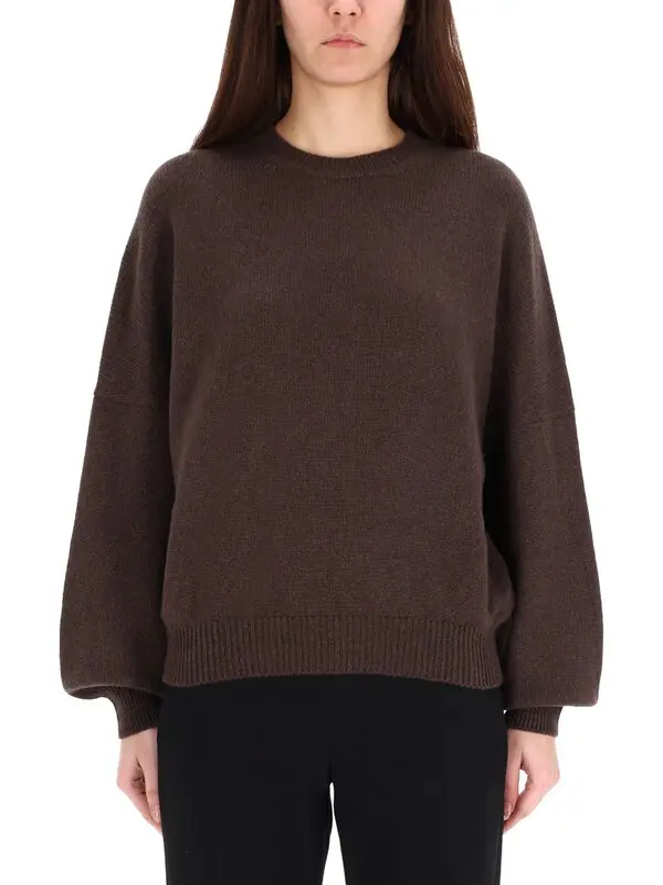 Khaite Margaux Jersey Top - Brown