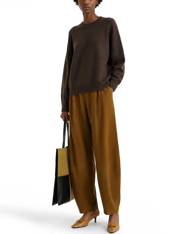 Khaite Margaux Jersey Top - Brown