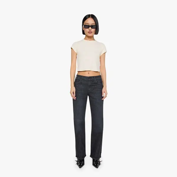 MOTHER Petites The Lil Reifler Starry Eyed Jeans - Black