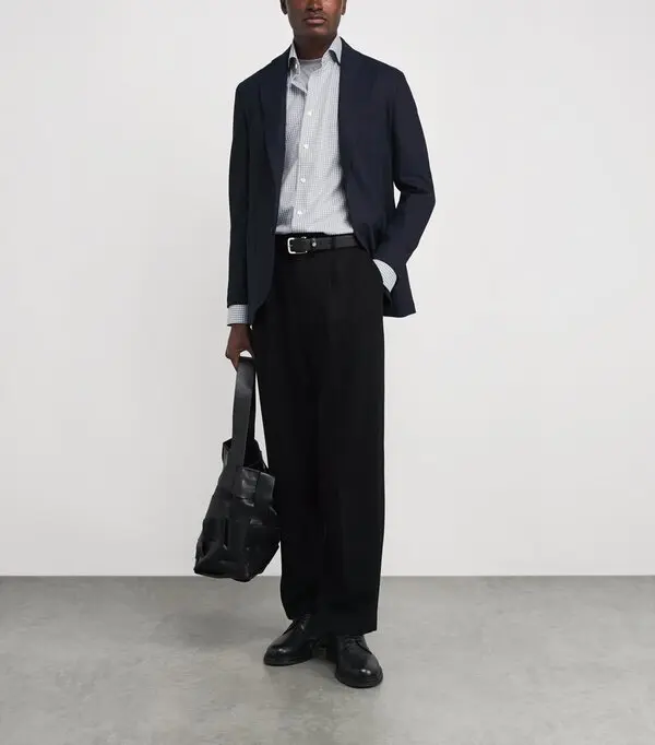Eton Cotton Twill Melange Check Shirt