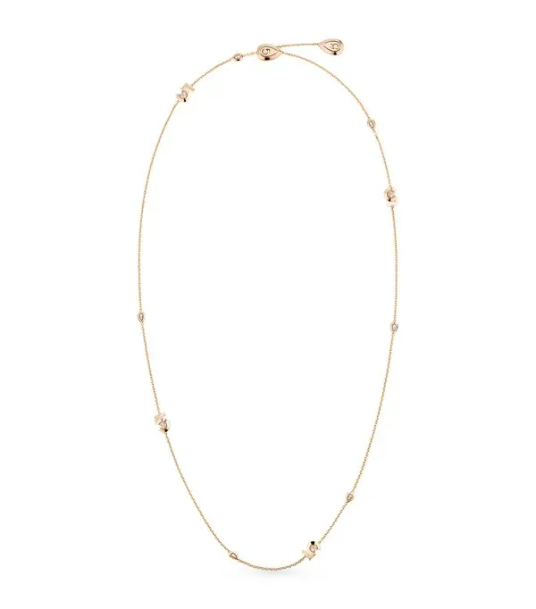 Chanel Yellow Gold And Diamond Les Infinis De N°5 Transformable Long Necklace - Beige