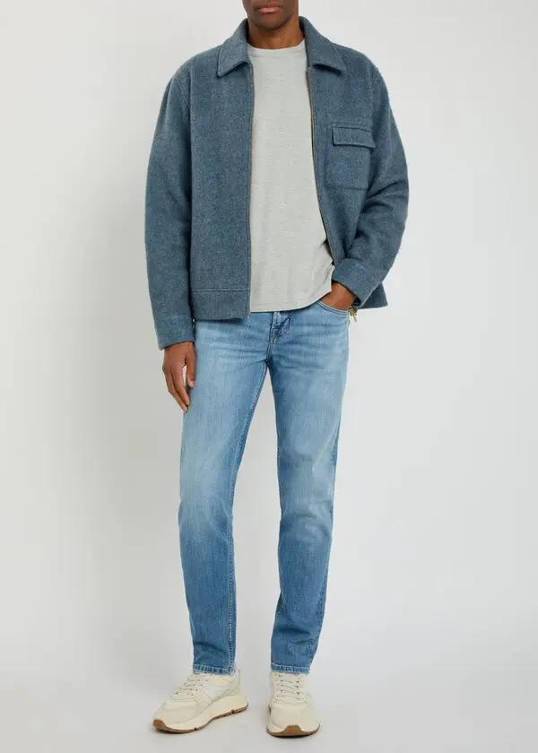7 For All Mankind Slim Tapered Luxe Performance Jeans - Light Blue