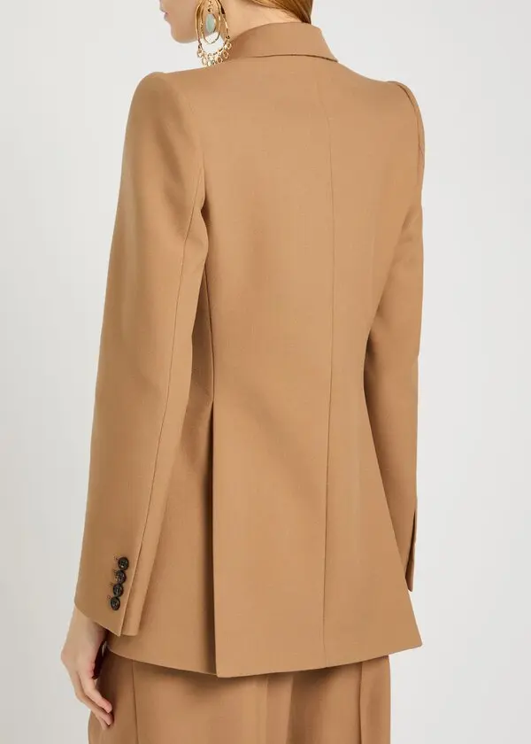 Chloé Double-breasted Wool Blazer - Brown