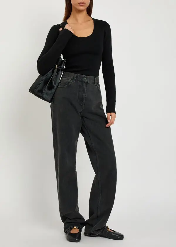 TOTEME Stretch-wool Scoop-neck Top
