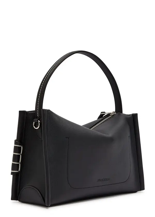 JW Anderson Loafer Leather Shoulder Bag - Black