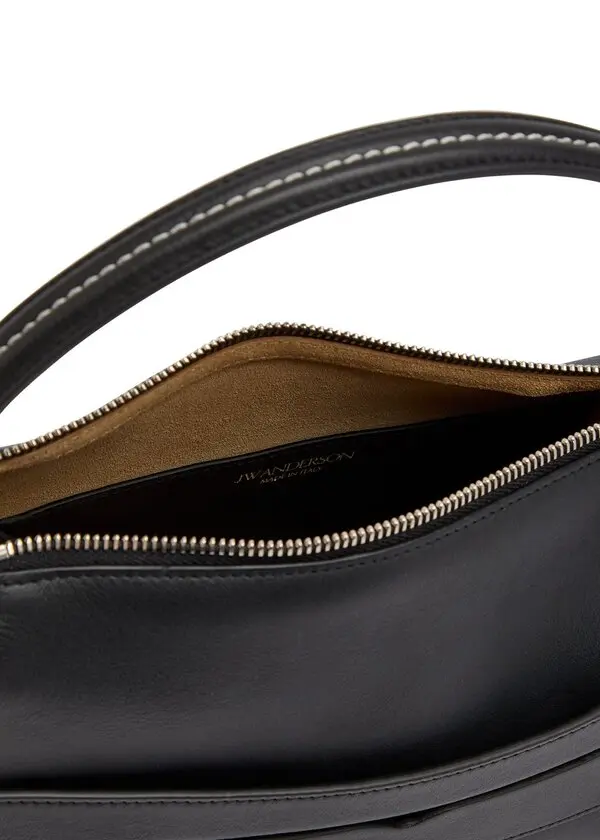 JW Anderson Loafer Leather Shoulder Bag - Black