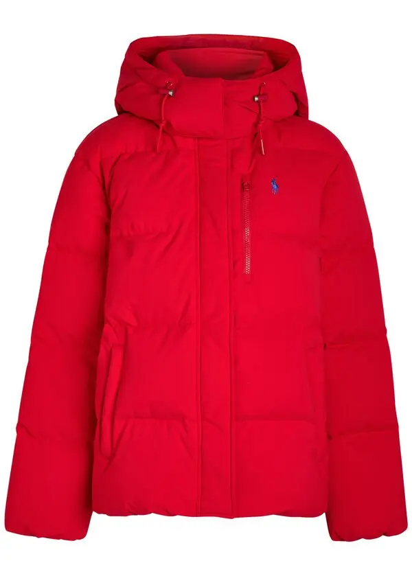 Polo Ralph Lauren Logo-embroidered Padded Shell Jacket - Red