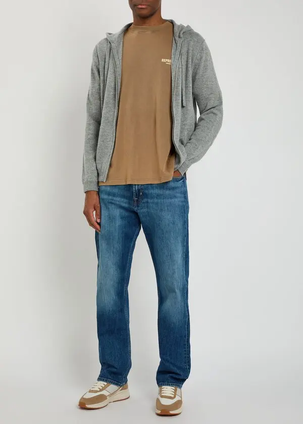 7 For All Mankind Straight-leg Stretch-denim Jeans