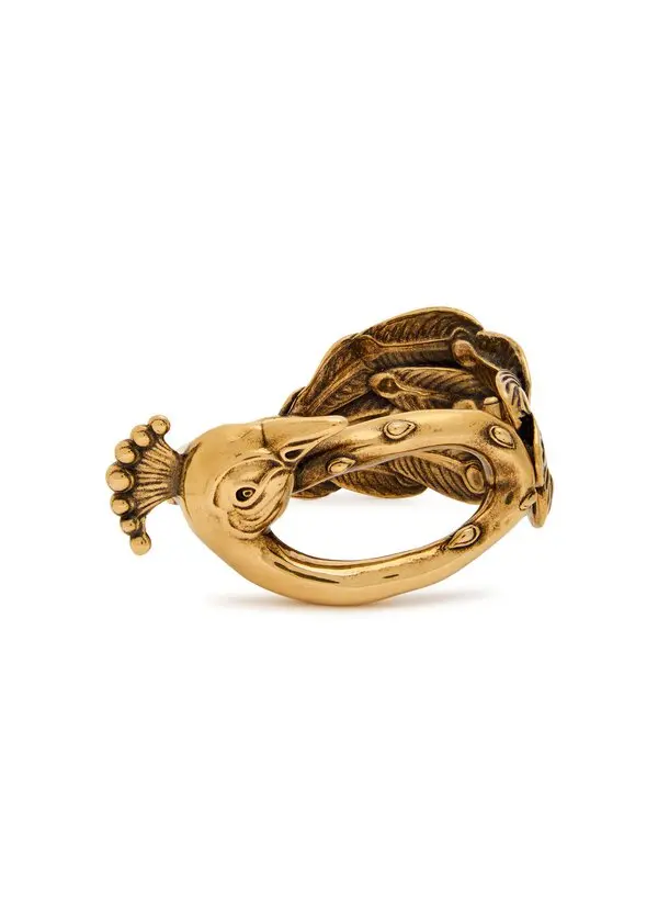 Chloé Feather Peacock Bracelet - Gold