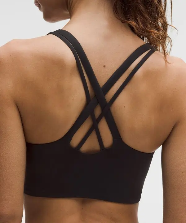 Lululemon Energy Longline Bra Medium Support B-d Cups Evolve - Black
