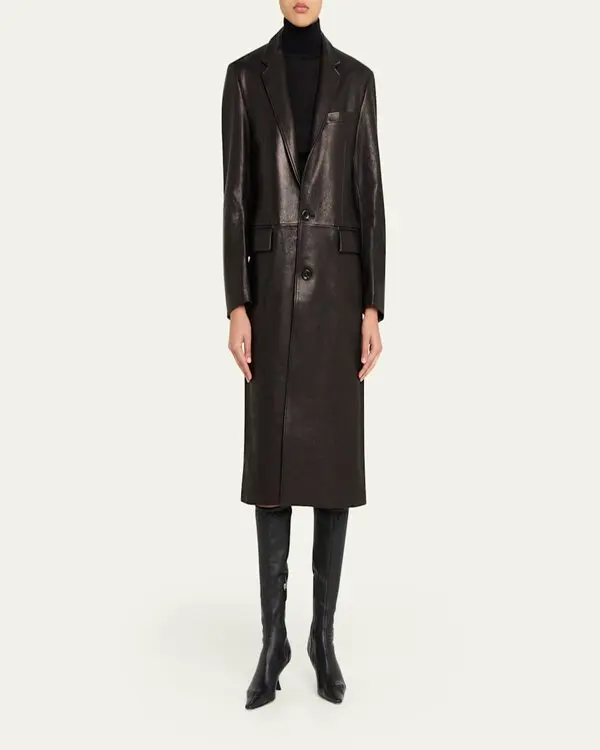 TONYWACK Vegetable-tanned Leather Coat